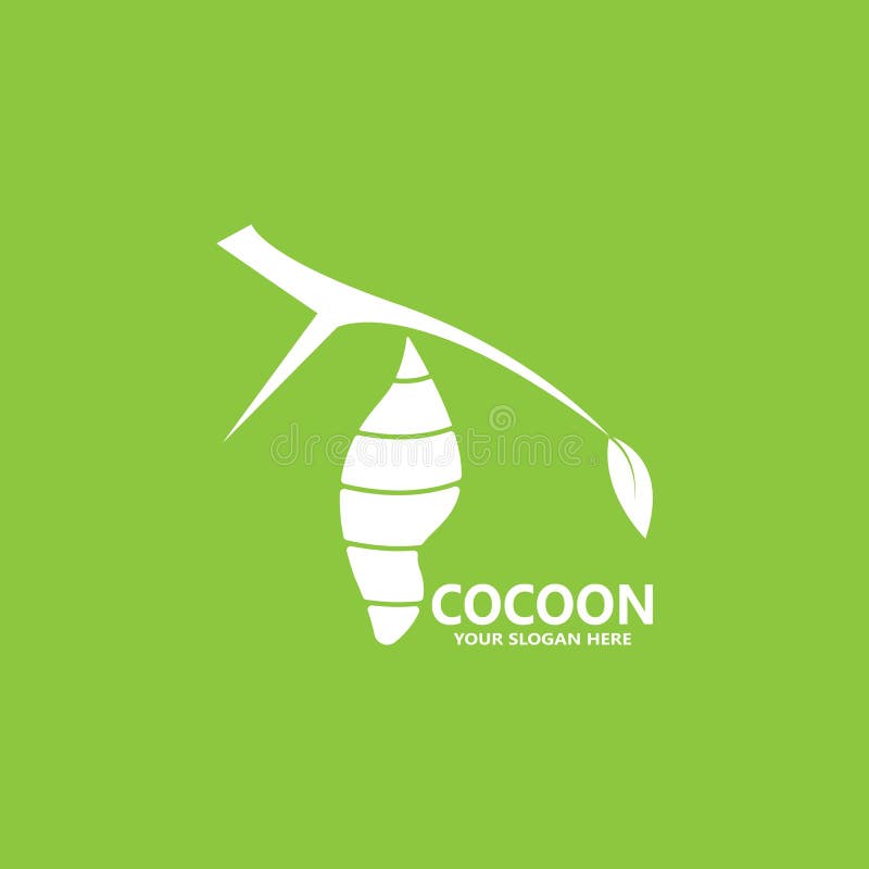 Cocoon Icon and Symbol Vector Template Illustration Stock Vector ...