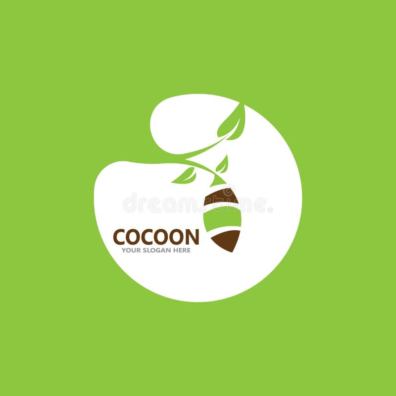 Cocoon Icon and Symbol Vector Template Illustration Stock Vector ...