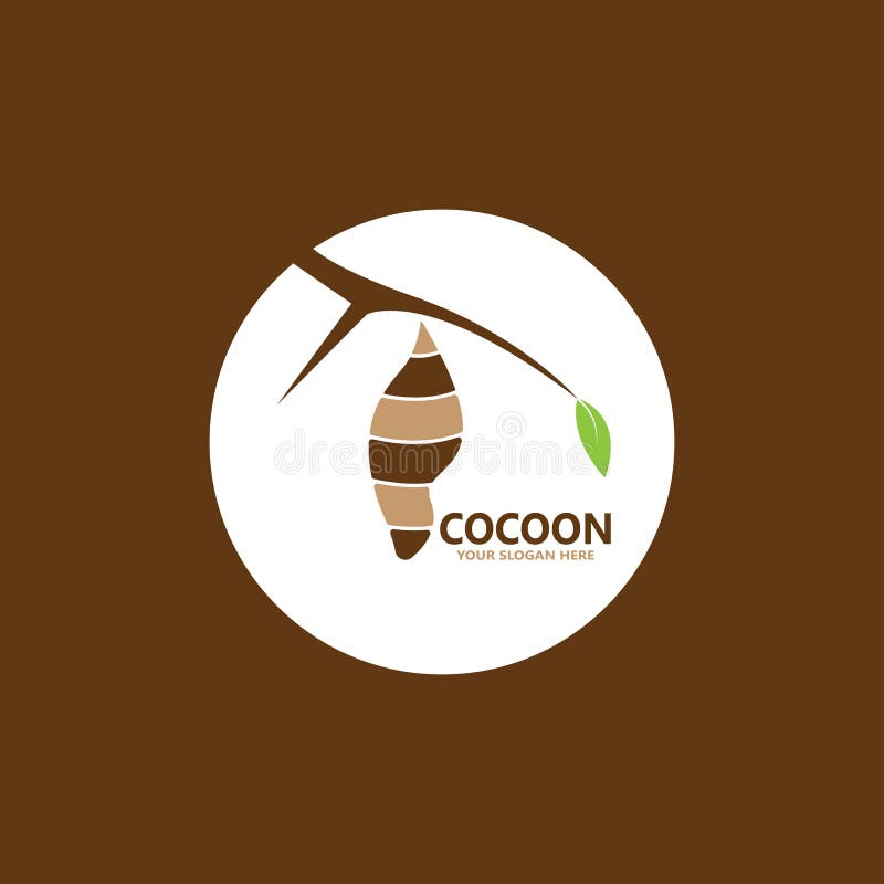 Cocoon Icon and Symbol Vector Template Illustration Stock Vector ...