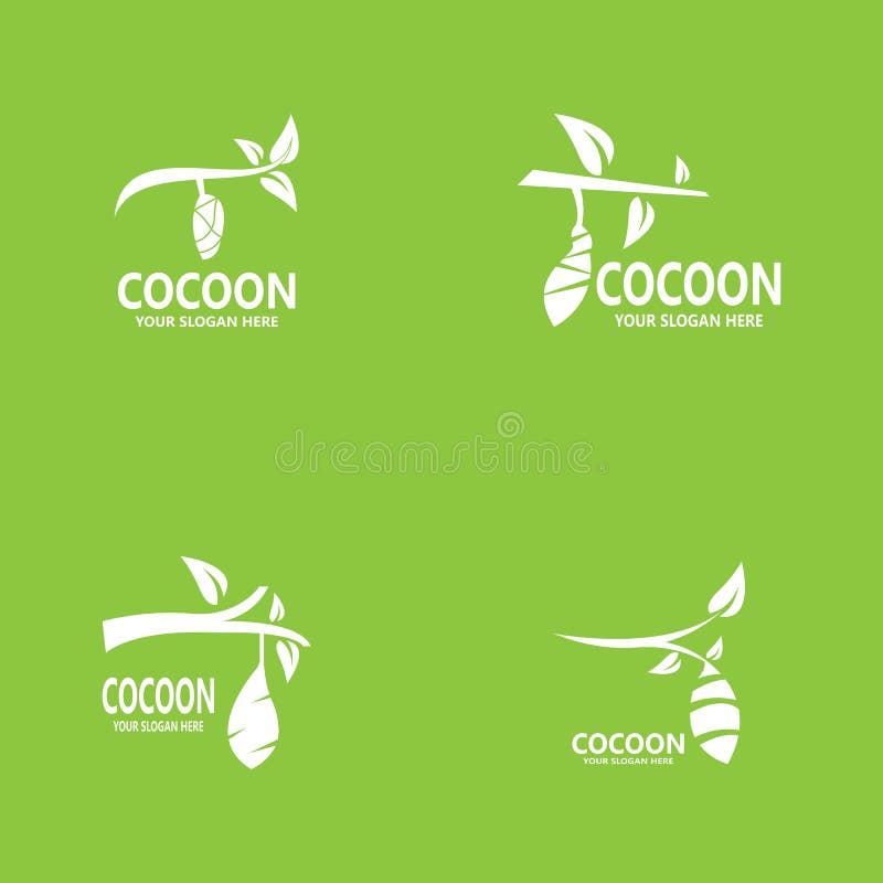 Cocoon Icon and Symbol Vector Template Illustration Stock Vector ...