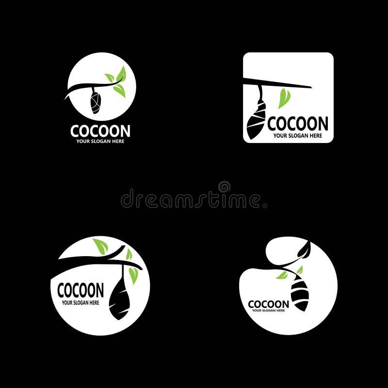 Cocoon Icon and Symbol Vector Template Illustration Stock Vector ...