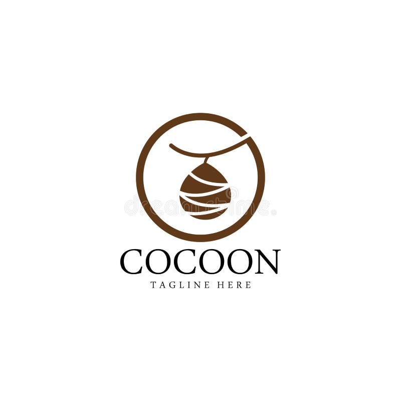 Cocoon-logo, Sjabloonvectorpictogram En Symbool. Vector Illustratie ...