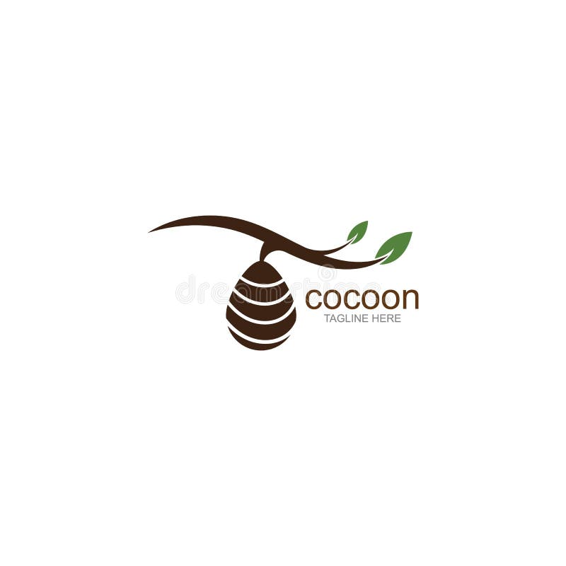 Cocoon Logo Template Vector Icon and Symbol. Stock Vector ...