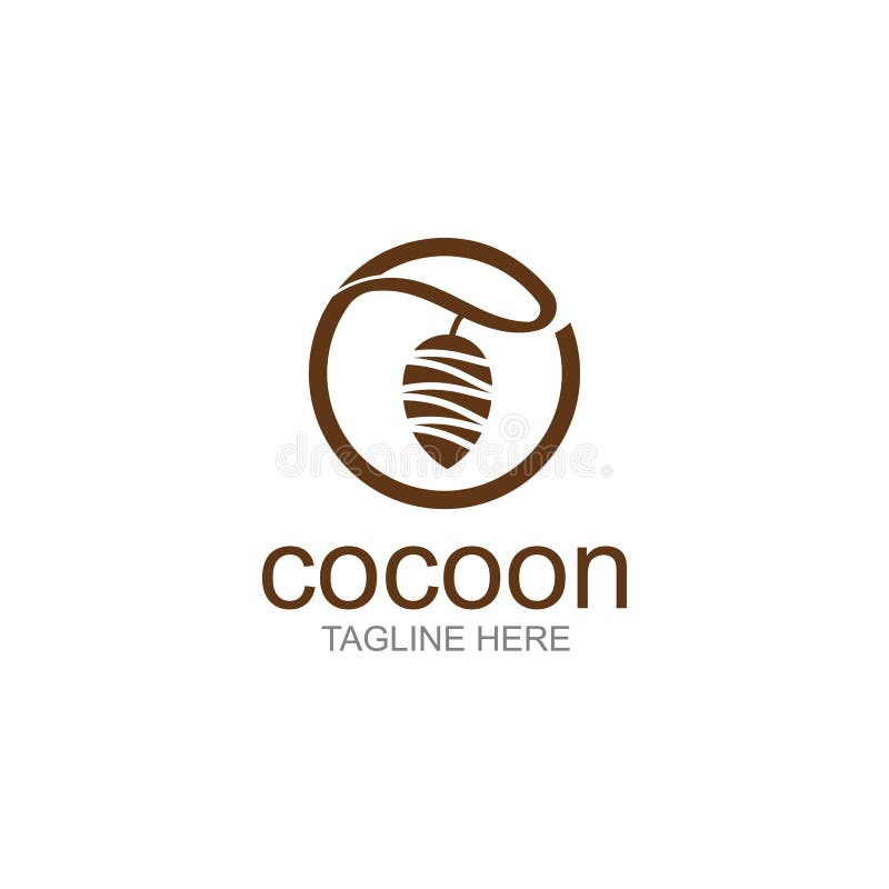 Cocoon Logo Template Vector Icon and Symbol. Stock Vector ...