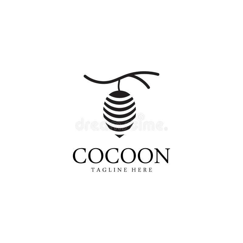 Cocoon Logo Template Vector Icon and Symbol. Stock Vector ...