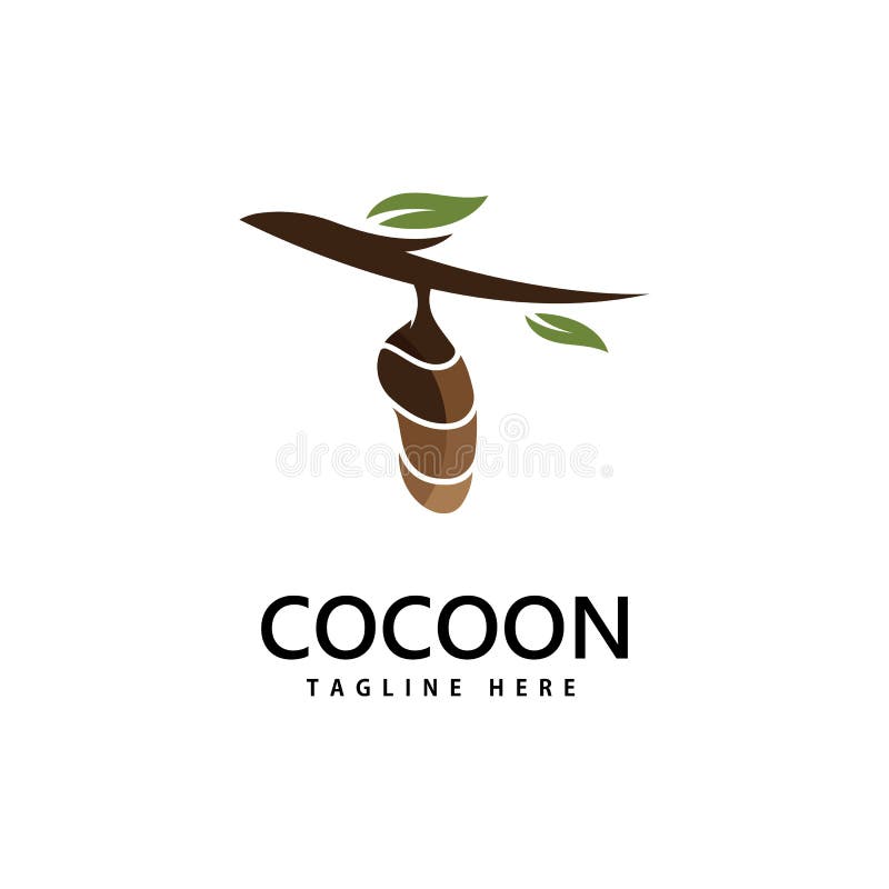 Cocoon Logo Vector Icon Illustration Template Design Stock Vector ...