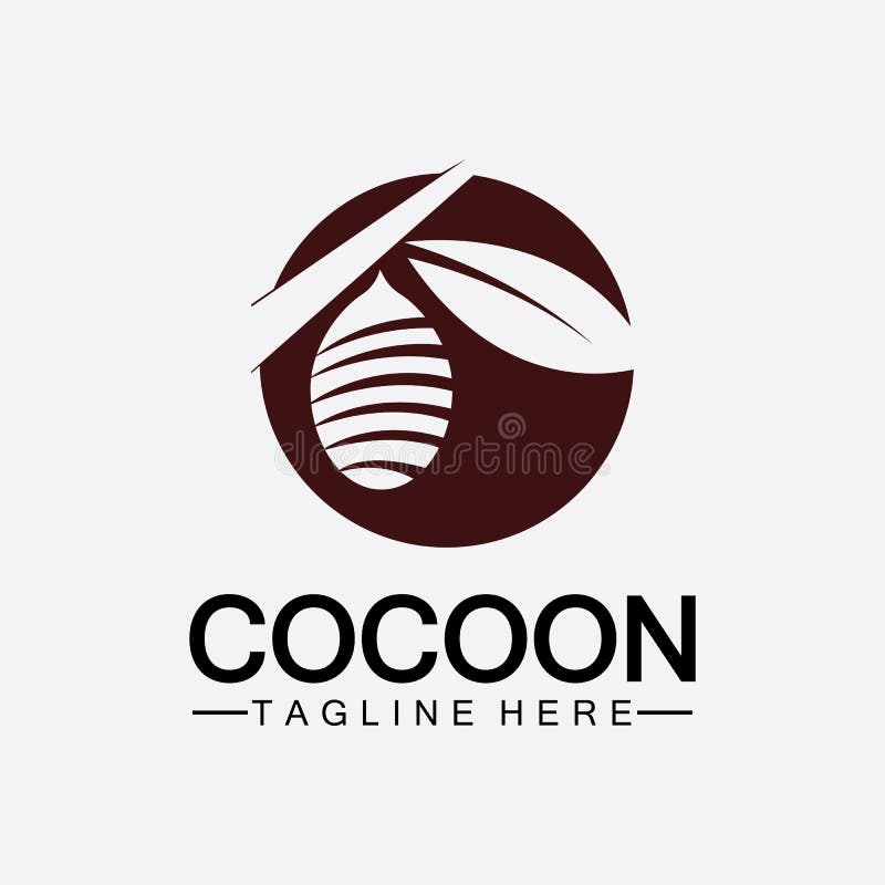 Cocoon Logo Vector Illustration Design Template Stock Vector ...