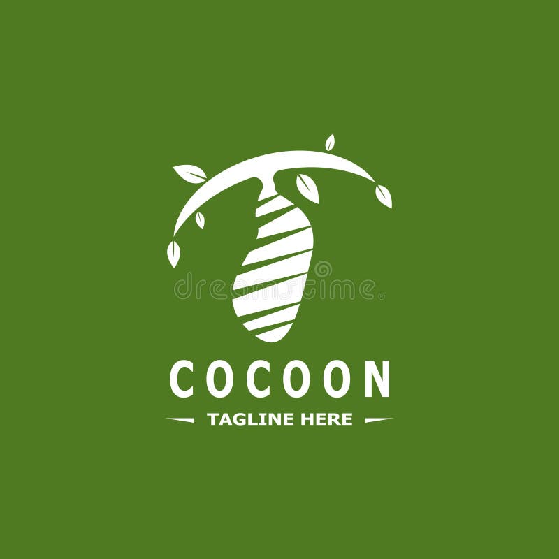 Cocoon Logo Vector Illustration Design Template Stock Illustration ...