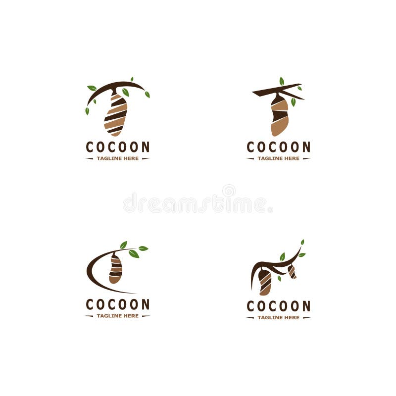 Cocoon Logo Vector Illustration Design Template Stock Illustration ...