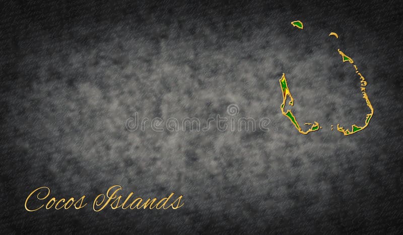 Cocos Islands Symbols, Map of Cocos Islands Stock Image - Image of ...