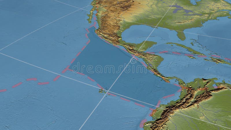 Cocos Plate Enlarged and Outlined - Physical Stock Illustration ...