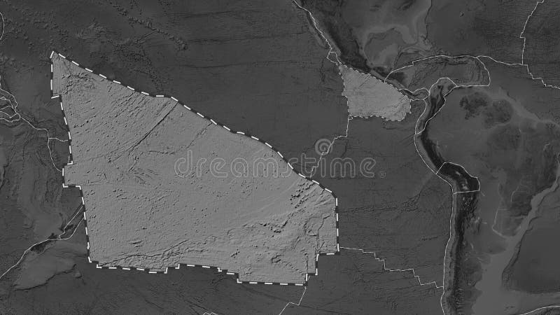 Cocos Plate Extracted. Patterson Cylindrical. Grayscale Stock ...