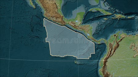 Cocos Tectonic Plate. Wiki Map Stock Illustration - Illustration of ...