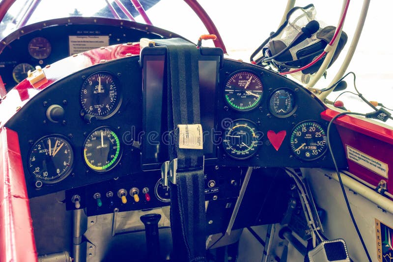 The Cockpit Image of a Pitts 2B Stock Image - Image of cockpit, plane ...