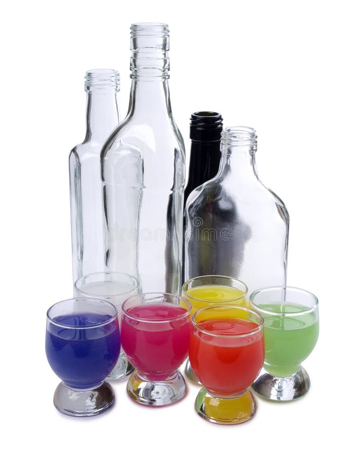 Coctail and bottle eight stock image. Image of ripe, edible - 89369311