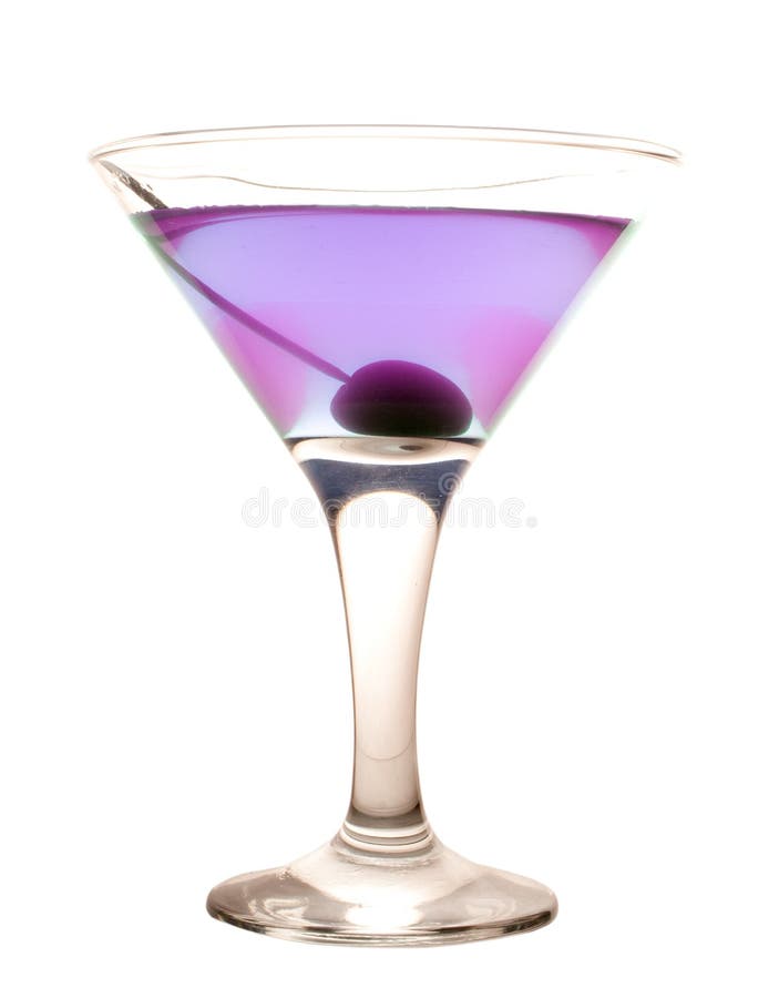 Coctel frío violeta foto de archivo. Imagen de vodka - 11928826