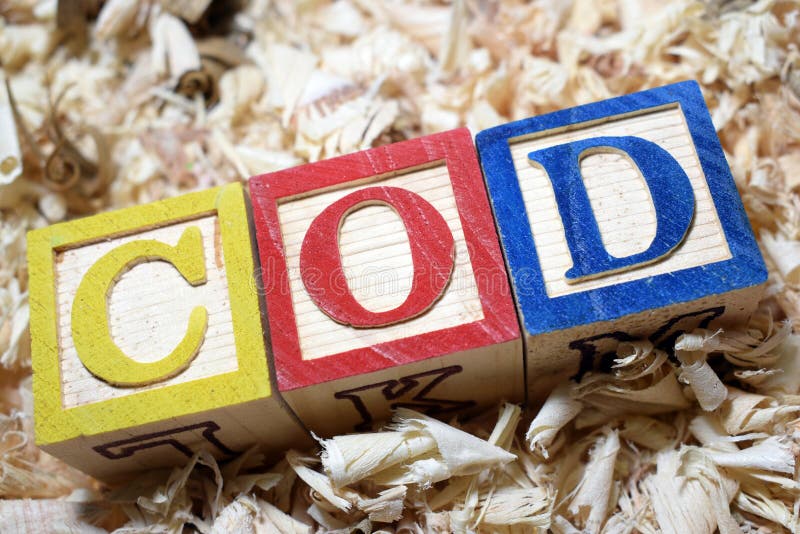 COD Cash on Delivery Acronym on Wooden Blocks Stock Image - Image of ...