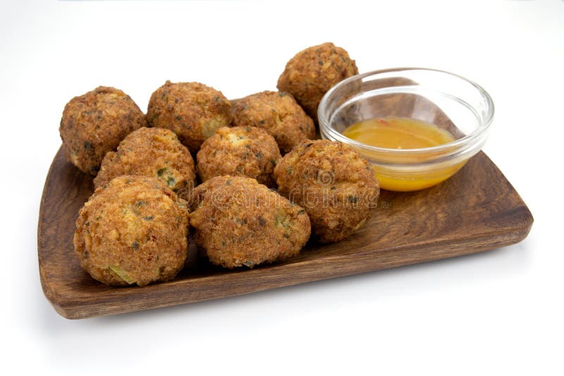 Accras on a plate stock image. Image of fish, food, accra - 225187207