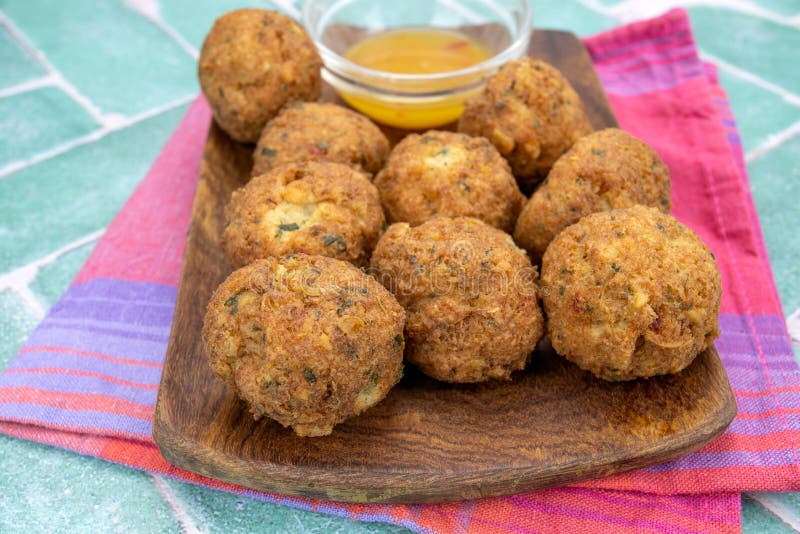 Accras on a plate stock image. Image of fish, food, accra - 225187207