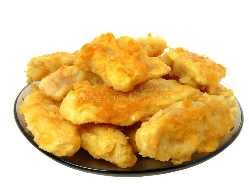 Cod in batter isolated stock image. Image of pollock - 17363455