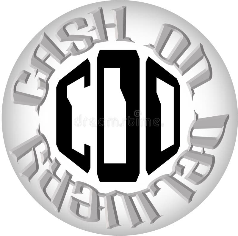 COD - Cash on delivery stock illustration. Illustration of number ...