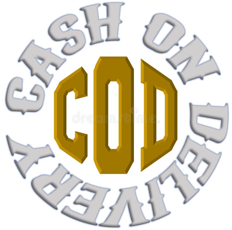 COD - Cash on delivery stock illustration. Illustration of retail ...