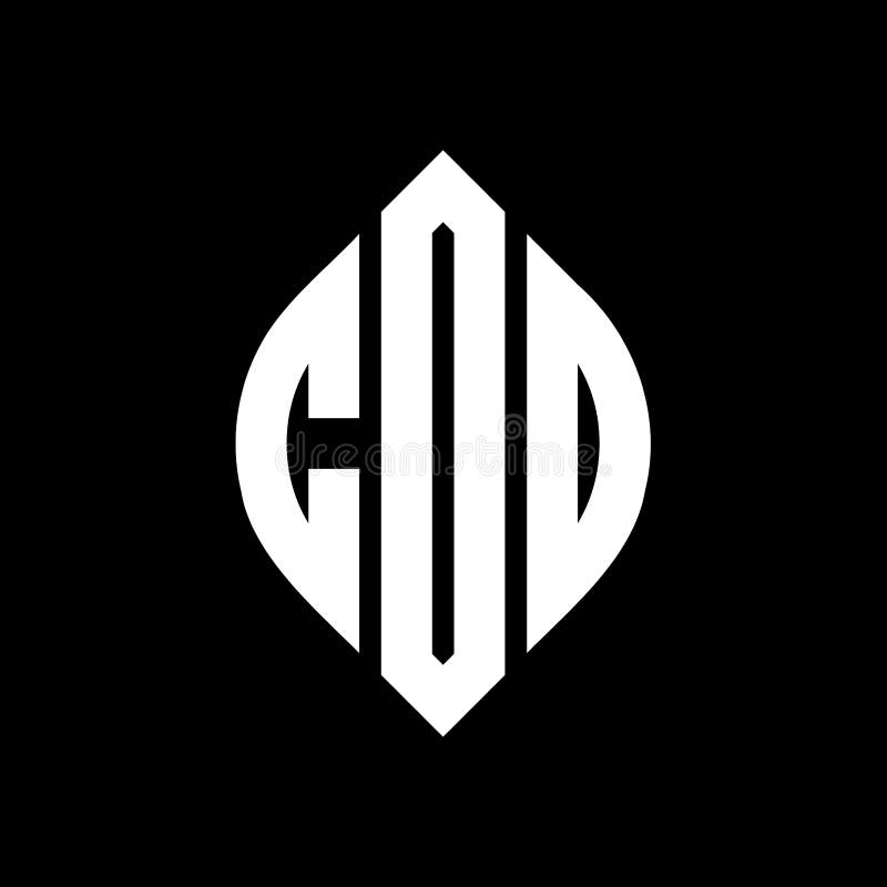 COD Circle Letter Logo Design with Circle and Ellipse Shape. COD ...