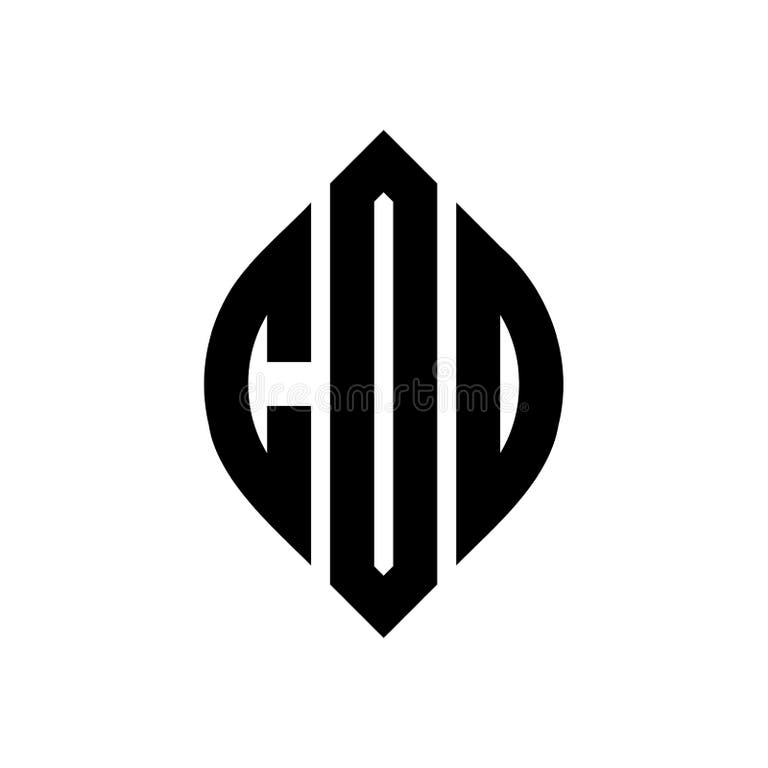 COD Circle Letter Logo Design with Circle and Ellipse Shape. COD ...