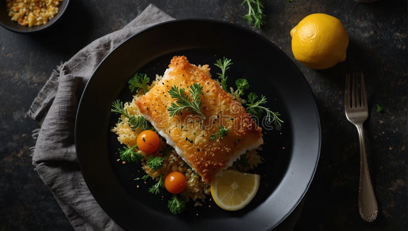 Cod Cooked in the Oven with Mayonnaise, Melted Grated Cheese on Top ...