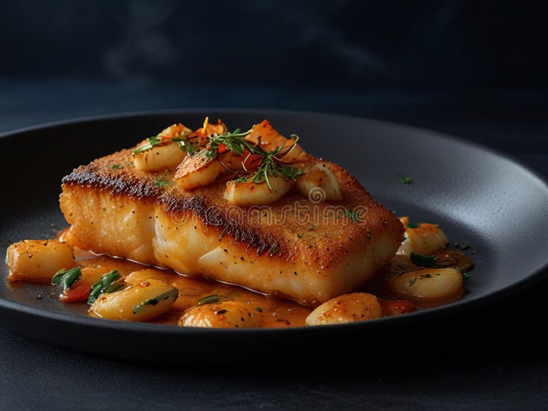 Cod Cooked in the Oven with Mayonnaise, Melted Grated Cheese on Top ...