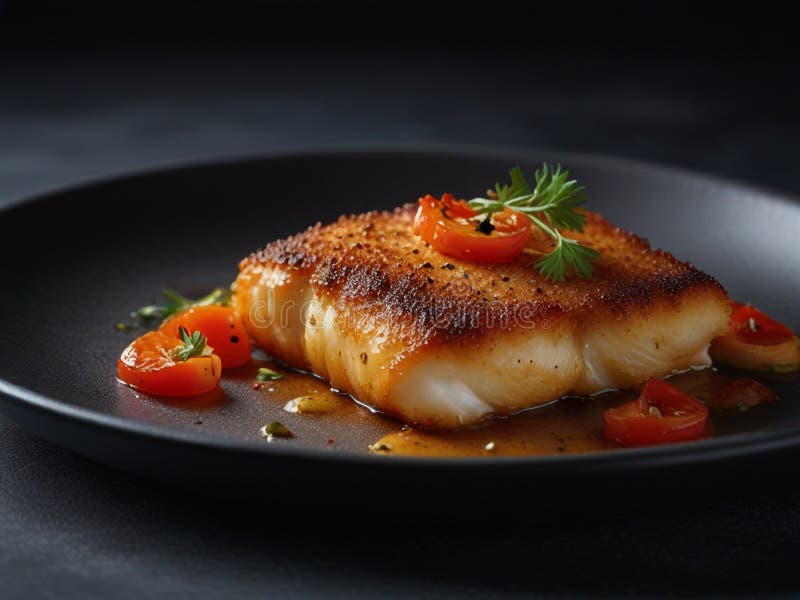 Cod Cooked in the Oven with Mayonnaise, Melted Grated Cheese on Top ...