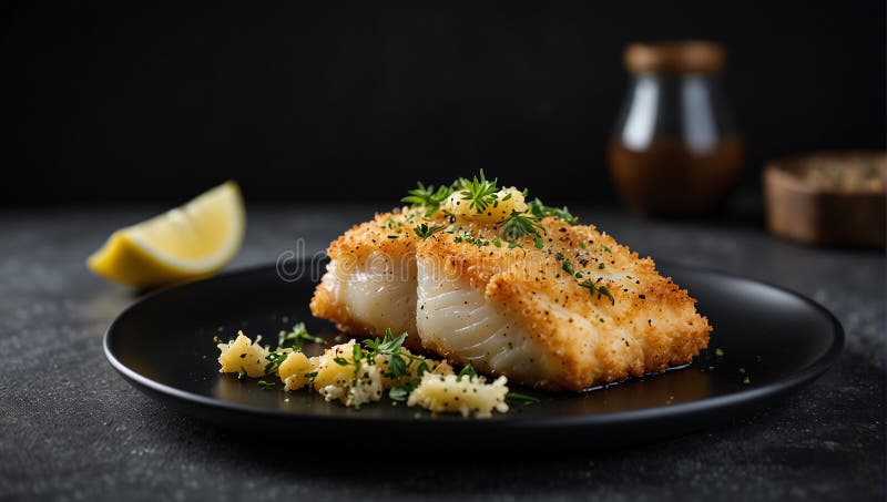 Cod Cooked in the Oven with Mayonnaise, Melted Grated Cheese on Top ...