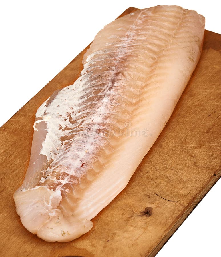 Cod Fillet on the Cutting Board Stock Image - Image of lunch, water ...