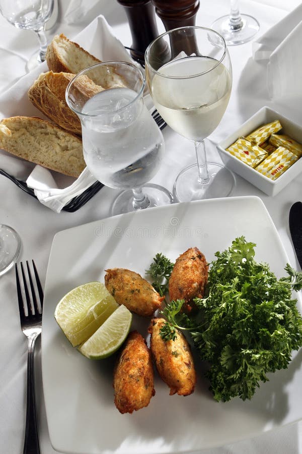 Cod Fish Croquette Appetizer Stock Image - Image of appetizer, cook ...