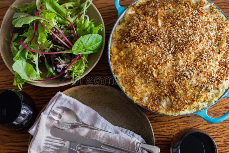 Cod Fish Dish with Cream and Potato Stock Image - Image of delicious ...