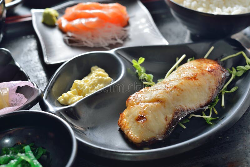 Cod fish stock image. Image of sauce, mash, leek, ginger - 97605879