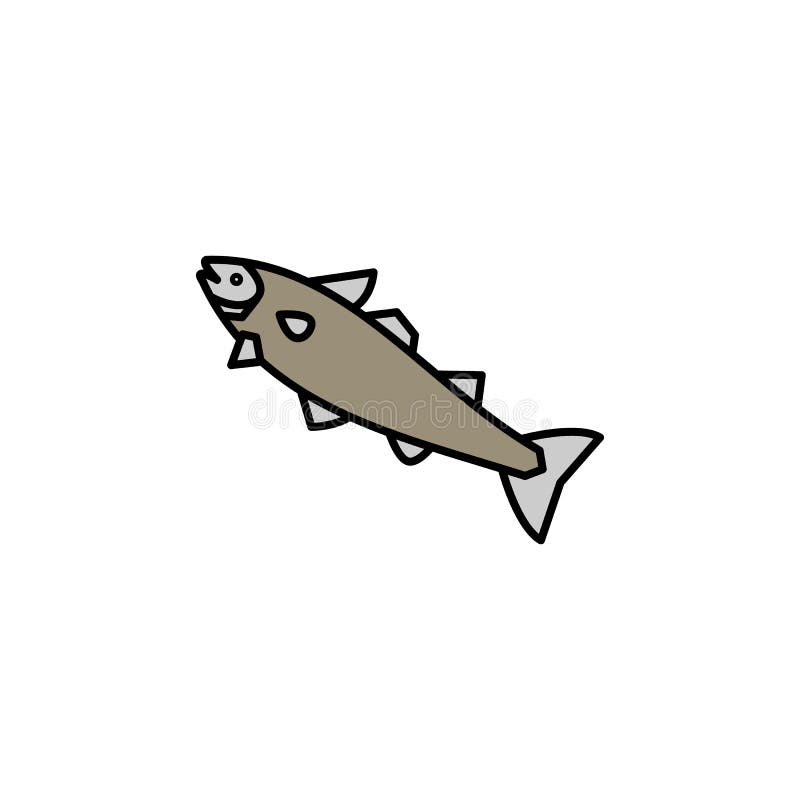 Cod, Fish Line Icon. Signs and Symbols Can Be Used for Web, Logo ...