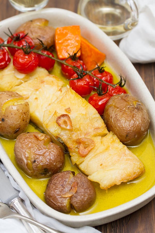 Fish with potato stock image. Image of boiled, celebrate - 46377939