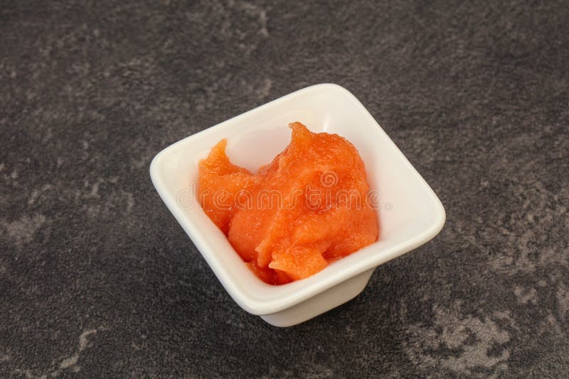 Cod fish roe in the bowl stock image. Image of pollack - 202490073