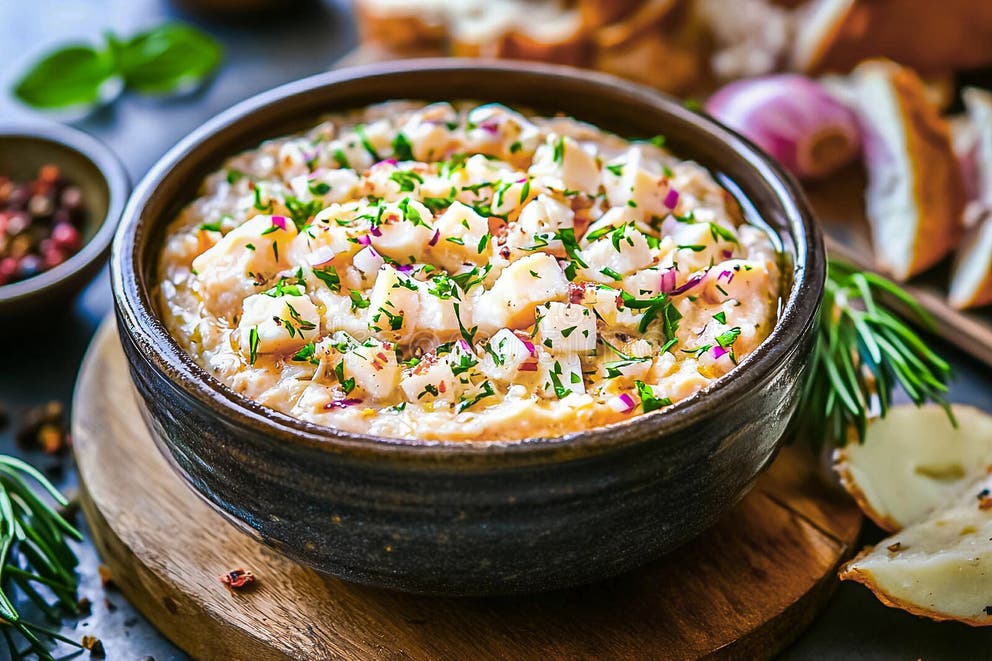 Cod Liver Pate. Traditional Cold Spread on Bread Stock Illustration ...