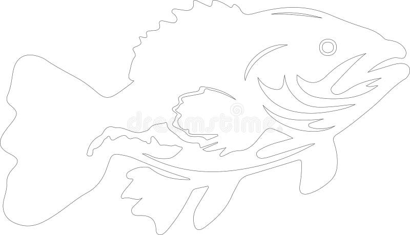 Cod Outline Silhouette Generative Ai Stock Vector - Illustration of ...