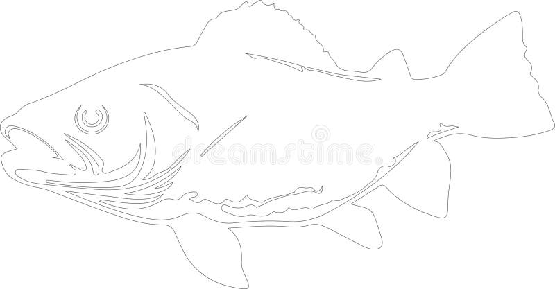 Cod Outline Silhouette Generative Ai Stock Vector - Illustration of ...