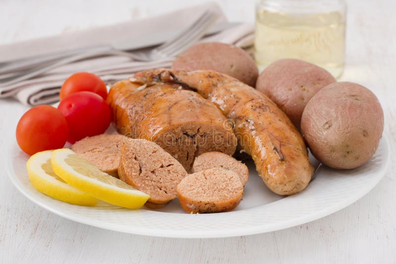 Cod roe with potato stock image. Image of meal, plate - 23762051
