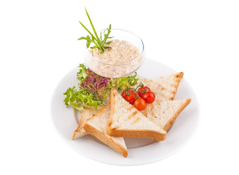 Cod roe stock image. Image of garnish, food, greens, state - 51789121