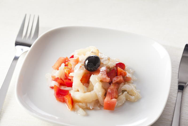 Cod Salad stock image. Image of cuisine, cooked, olive - 23659725