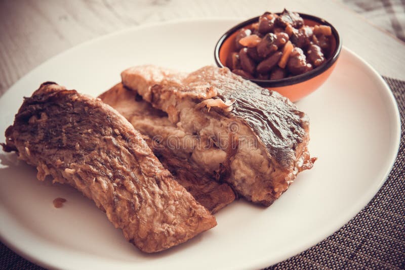 Cod steaks stock photo. Image of culinary, coalfish, colorful - 60245376