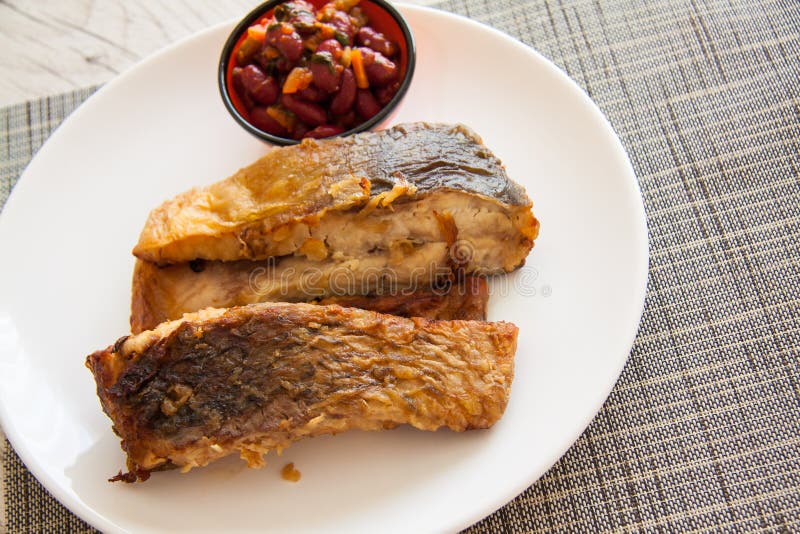 Cod steaks stock photo. Image of cuisine, diced, gourmet - 63091922