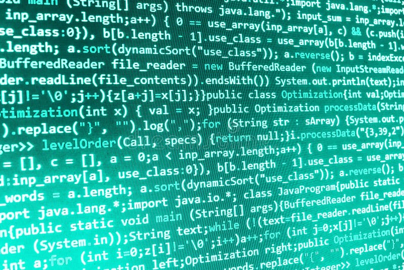 Codage De L'écran De Programmation De Code Source Photo stock - Image ...