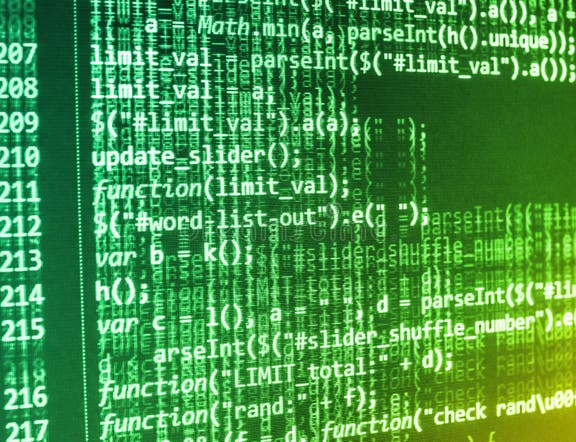 Codage De L'écran De Programmation De Code Source Illustration Stock ...