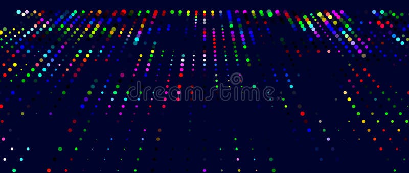 The Code of the Background Matrix Falling from the Top. Vector Particle ...